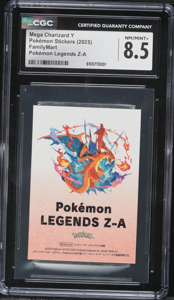 2025 Pokemon Japanese Stickers FamilyMart Legends Z-A Mega Charizard Y ...