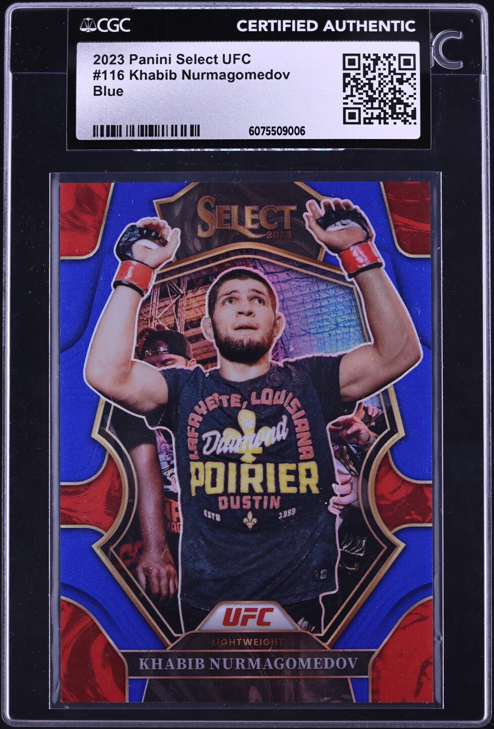 2023 Select UFC Premier Level Blue Khabib Nurmagomedov /199 #116 CGC ...