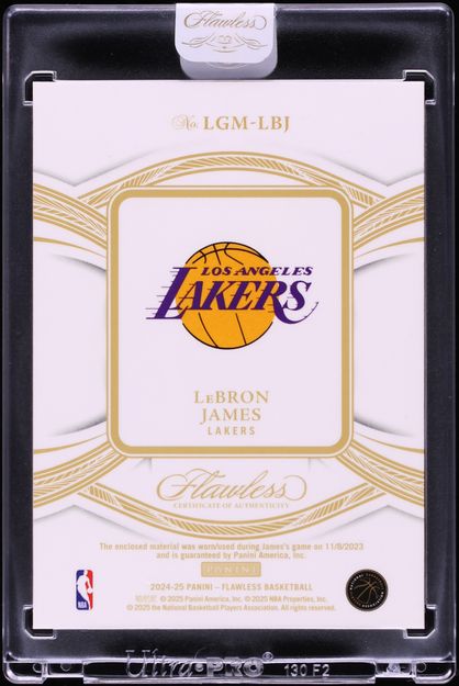 2024 Panini Flawless Platinum LeBron James NBA LOGOMAN PATCH 1/1 #LGM ...