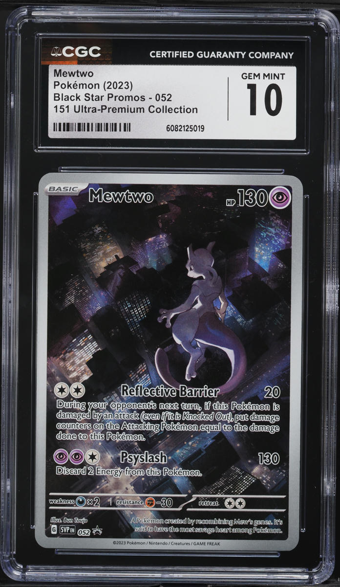 2023 Pokemon SV 151 Black Star Promo Ultra Premium Mewtwo #52 CGC 10 ...
