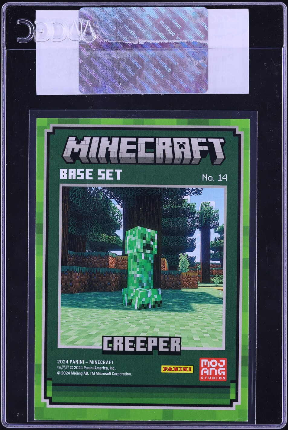 2025 Panini Minecraft Cubic Foil Creeper #14 CGC AUTH on Fanatics Collect