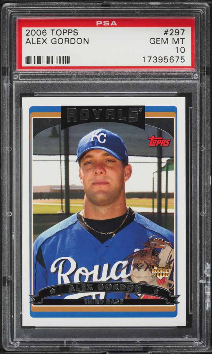 2006 Topps Alex Gordon SP PROSPECT #297 PSA 10 GEM MINT on Fanatics Collect
