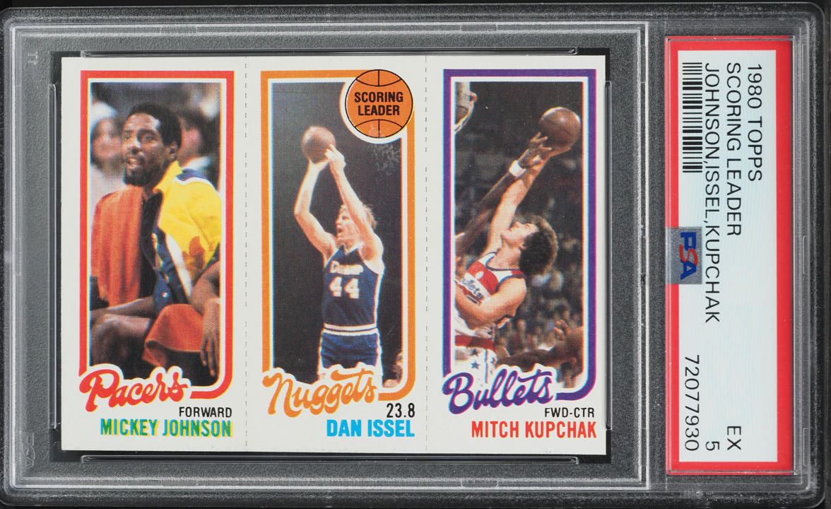 1980 Topps Basketball Mickey Johnson Dan Issel Mitch Kupchak PSA 5 EX ...