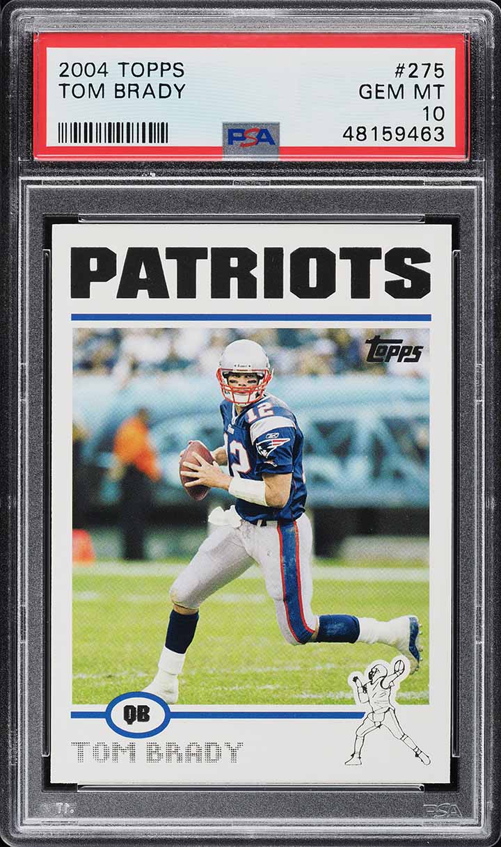 2004 Topps Football Tom Brady #275 PSA 10 GEM MINT on Fanatics Collect