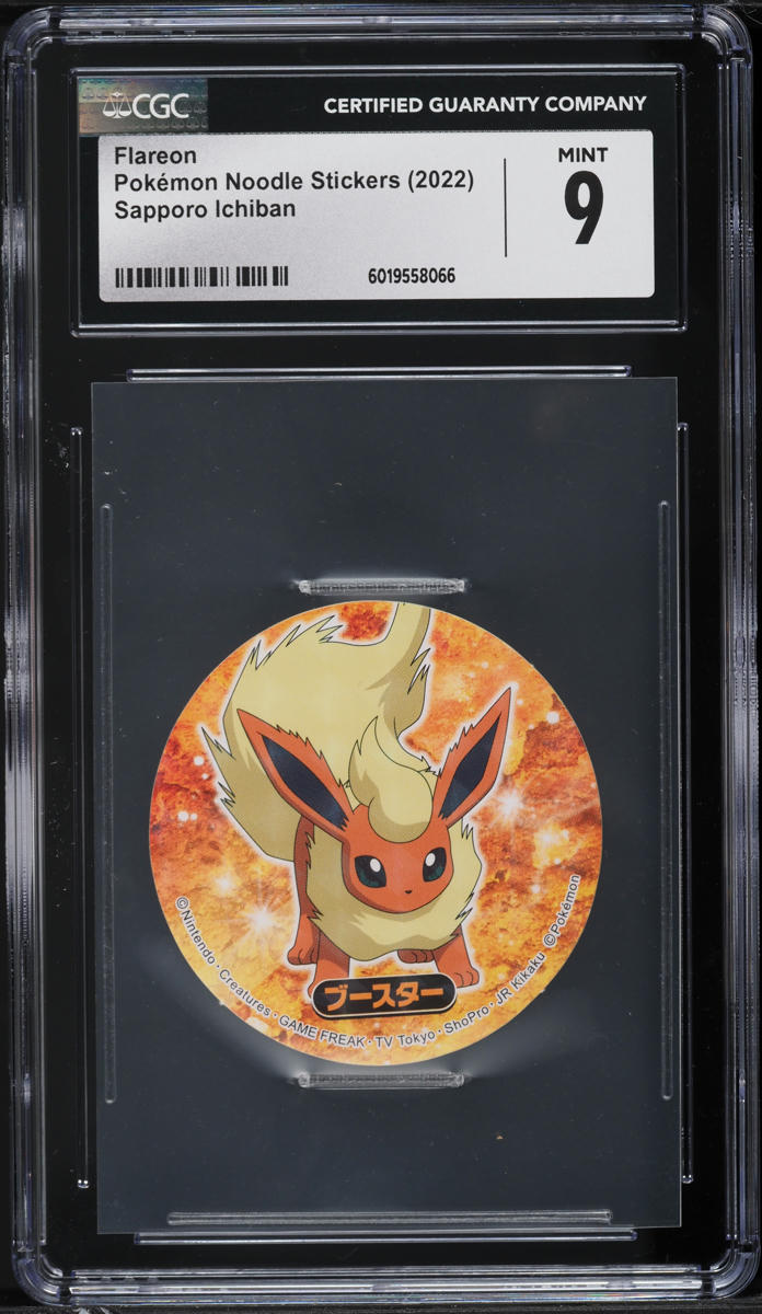 2022 Pokemon Japanese Noodle Stickers Sapporo Ichiban Flareon CGC 9 ...