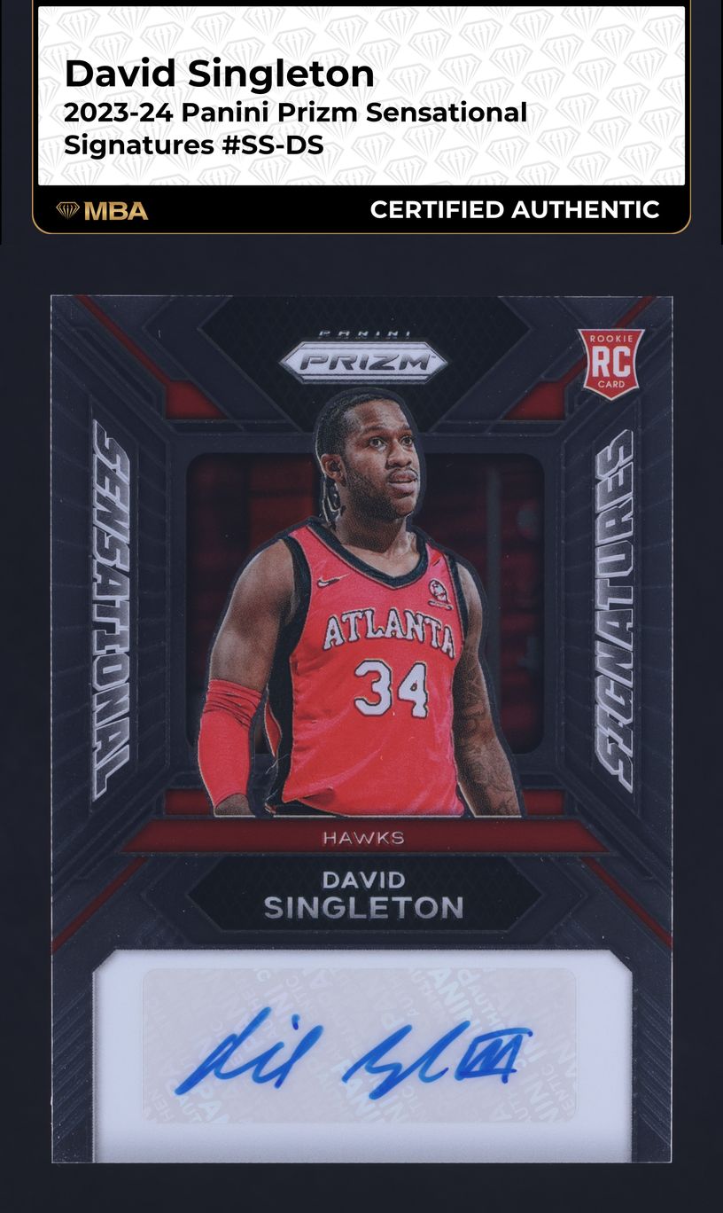 2023 Panini Prizm Sensational Signatures David Singleton ROOKIE AUTO ...