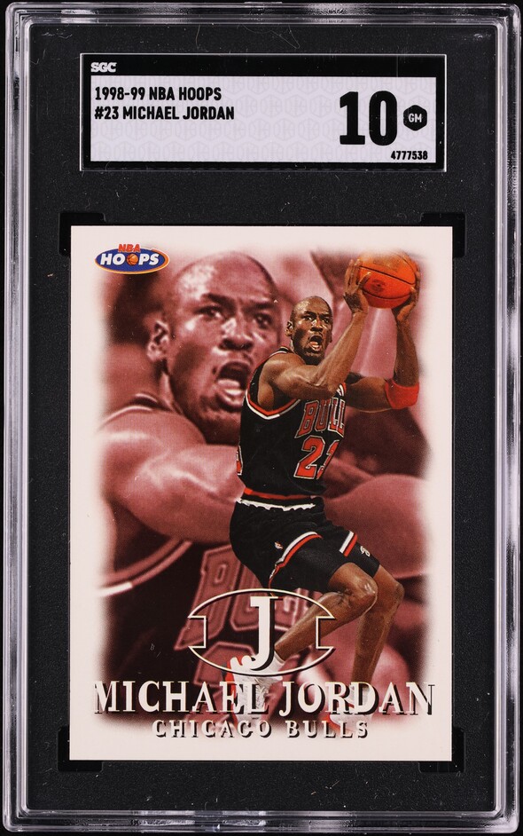 1998 Hoops Michael Jordan #23 SGC 10 GEM MINT on Fanatics Collect