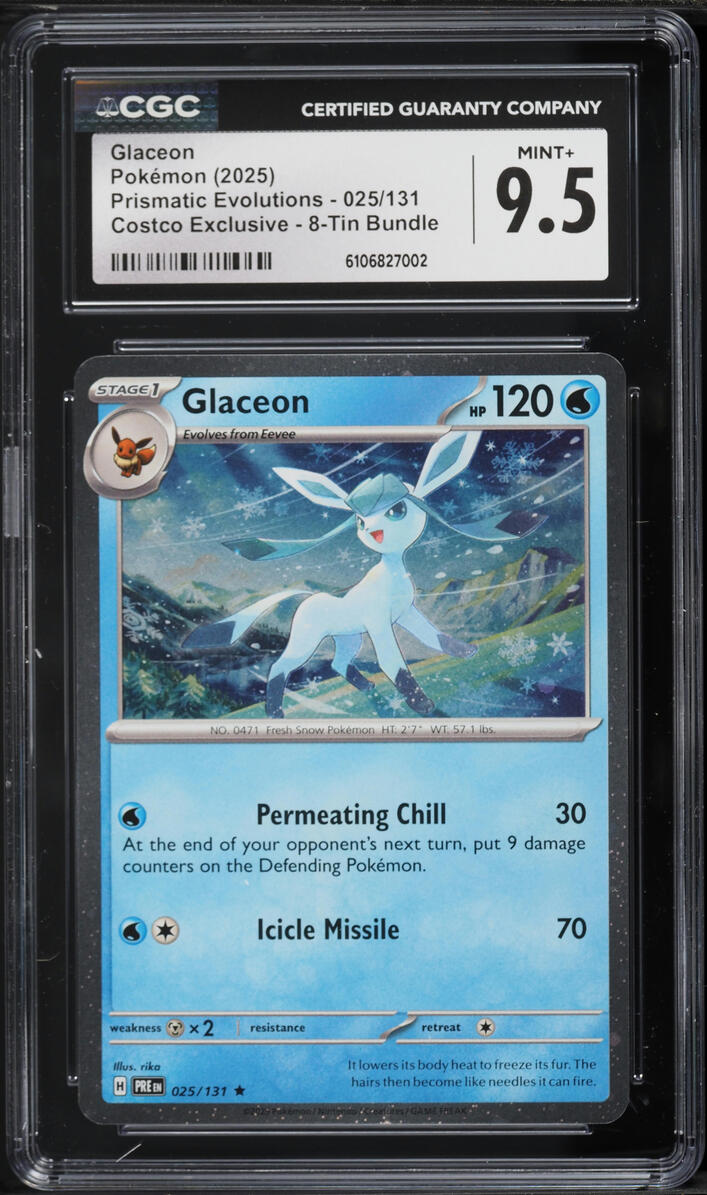 2025 Pokemon SV Prismatic Evolutions Costco Exclusive Bundle Glaceon ...