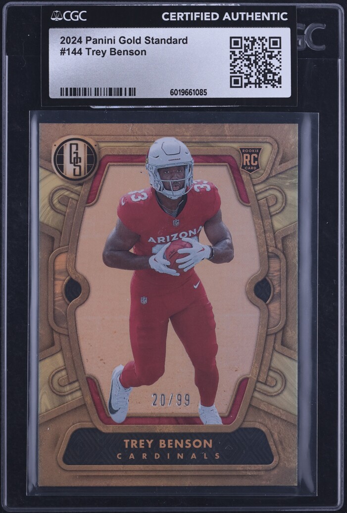 2024 Panini Gold Standard Trey Benson ROOKIE /99 #144 CGC AUTH on ...