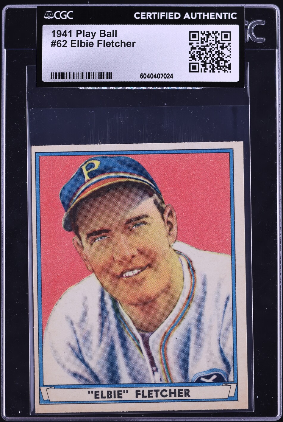1941 Play Ball Elbie Fletcher #62 CGC AUTH on Fanatics Collect