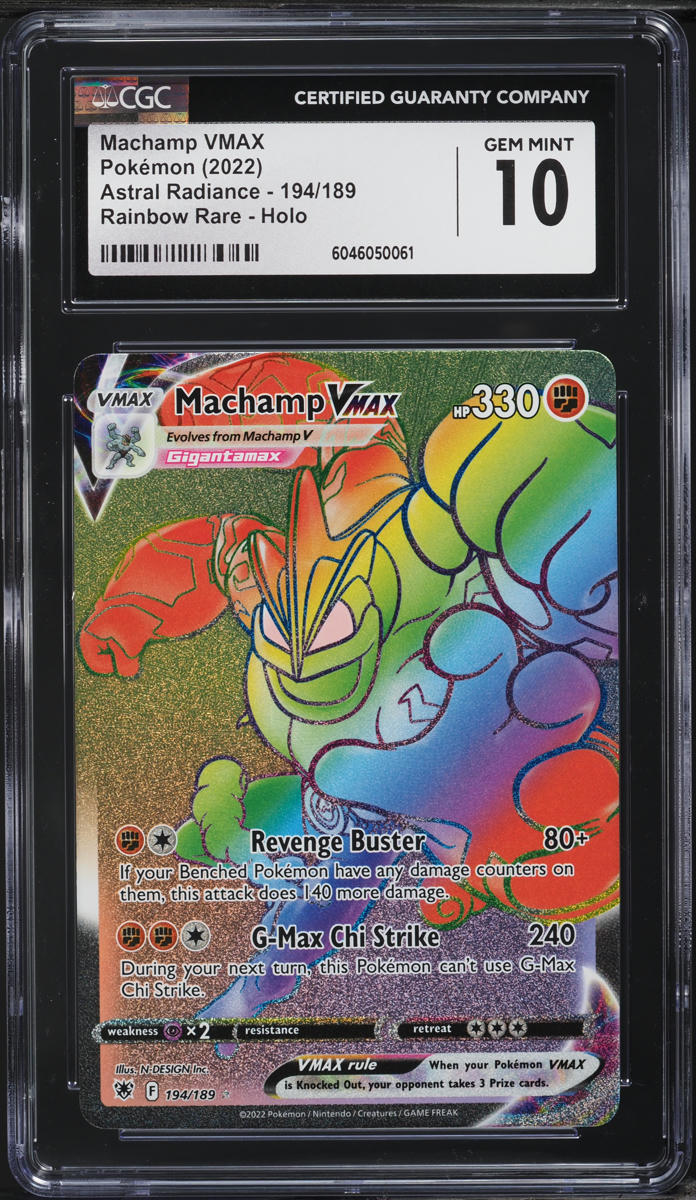 2022 Pokemon SWSH Astral Radiance Hyper Rare Machamp VMAX #194 CGC 10 ...