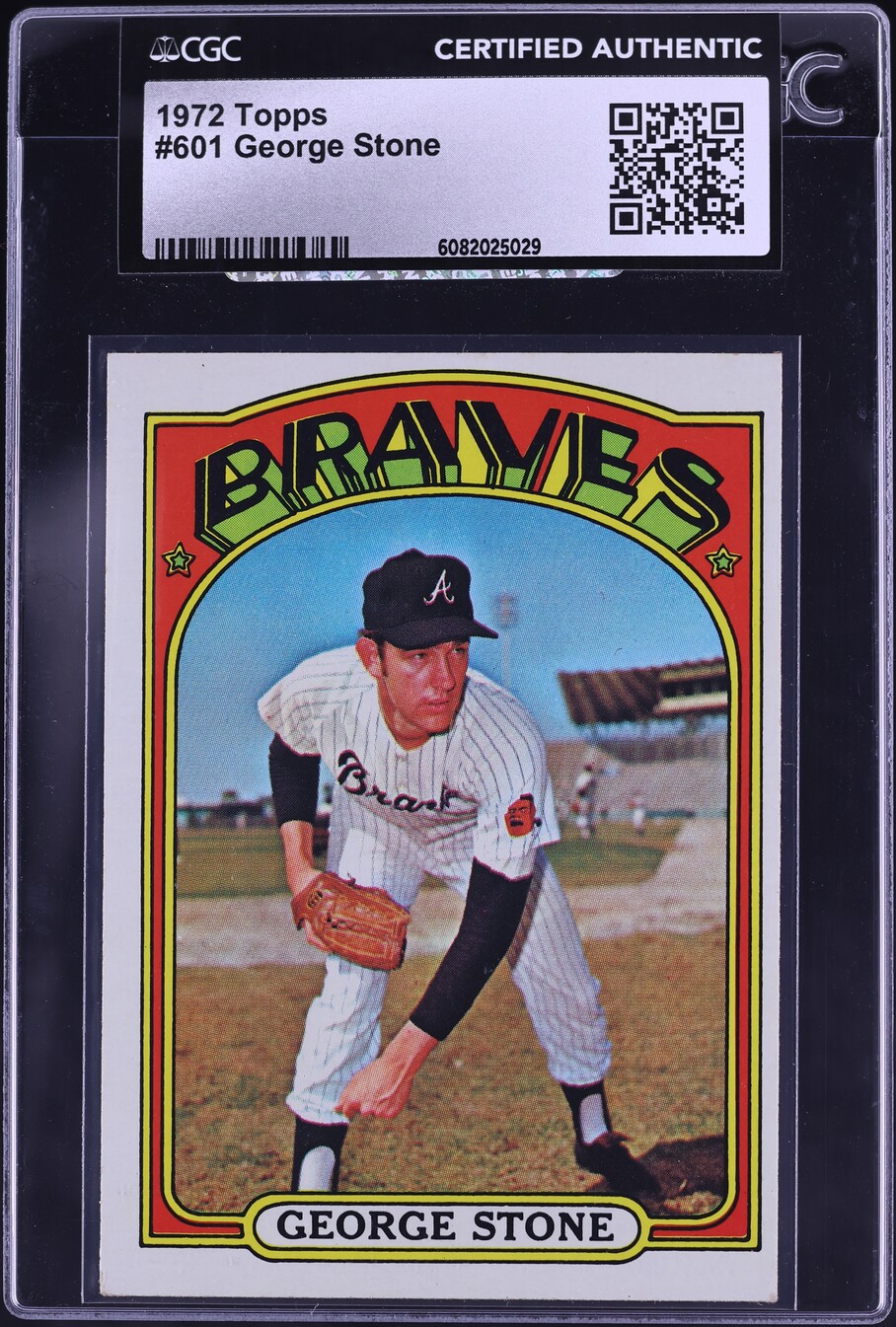1972 Topps George Stone #601 CGC AUTH on Fanatics Collect