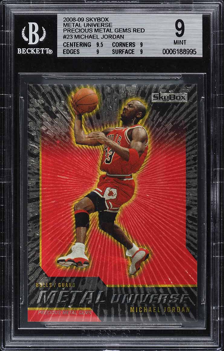 2008 Skybox Metal Universe Precious Metal Gems Michael Jordan PMG RED ...