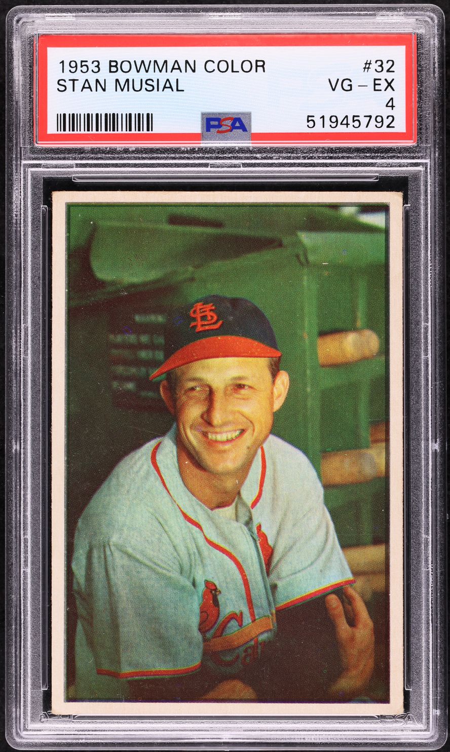 1953 Bowman Color Stan Musial #32 PSA 4 VGEX on Fanatics Collect