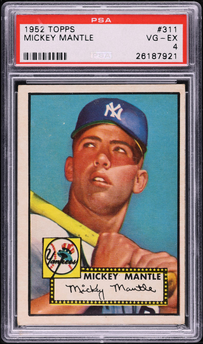1952 Topps Mickey Mantle #311 PSA 4 VGEX on Fanatics Collect