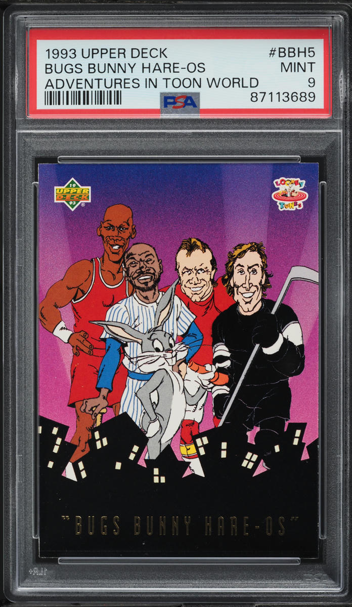 1993 Upper Deck Adventures In Toon World Bugs Bunny Michael Jordan #BBH5 PSA 9 on Fanatics Collect
