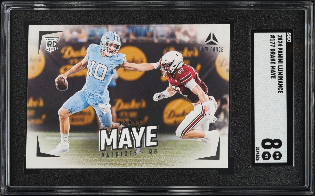 2024 Panini Luminance Drake Maye ROOKIE #177 SGC 8 NM-MT on Fanatics ...
