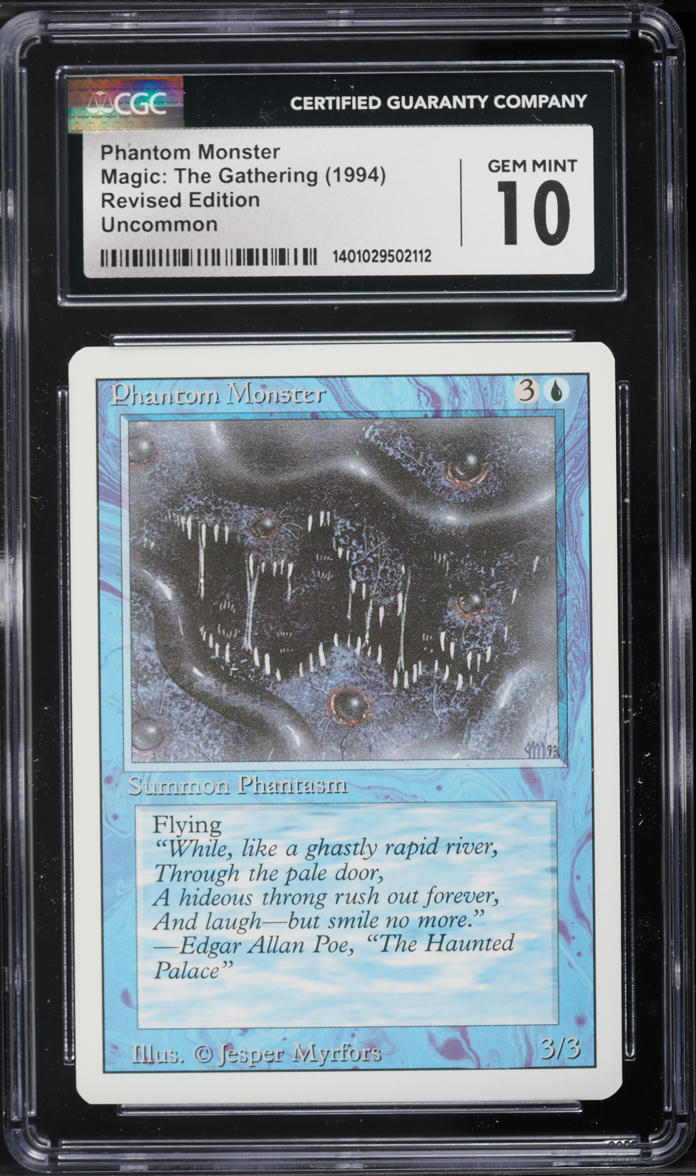 1994 Magic The Gathering MTG Revised Phantom Monster CGC 10 GEM MINT on ...