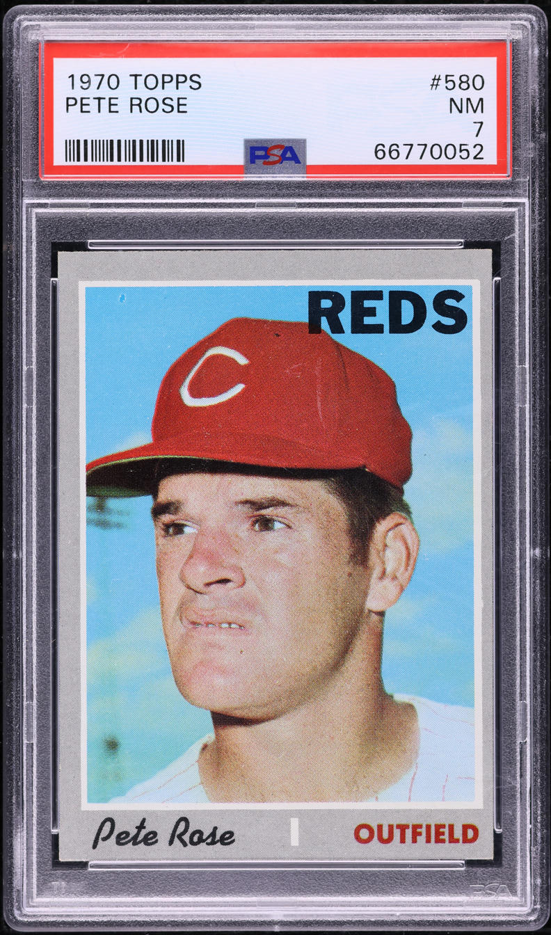 1970 Topps Pete Rose #580 PSA 7 NRMT on Fanatics Collect