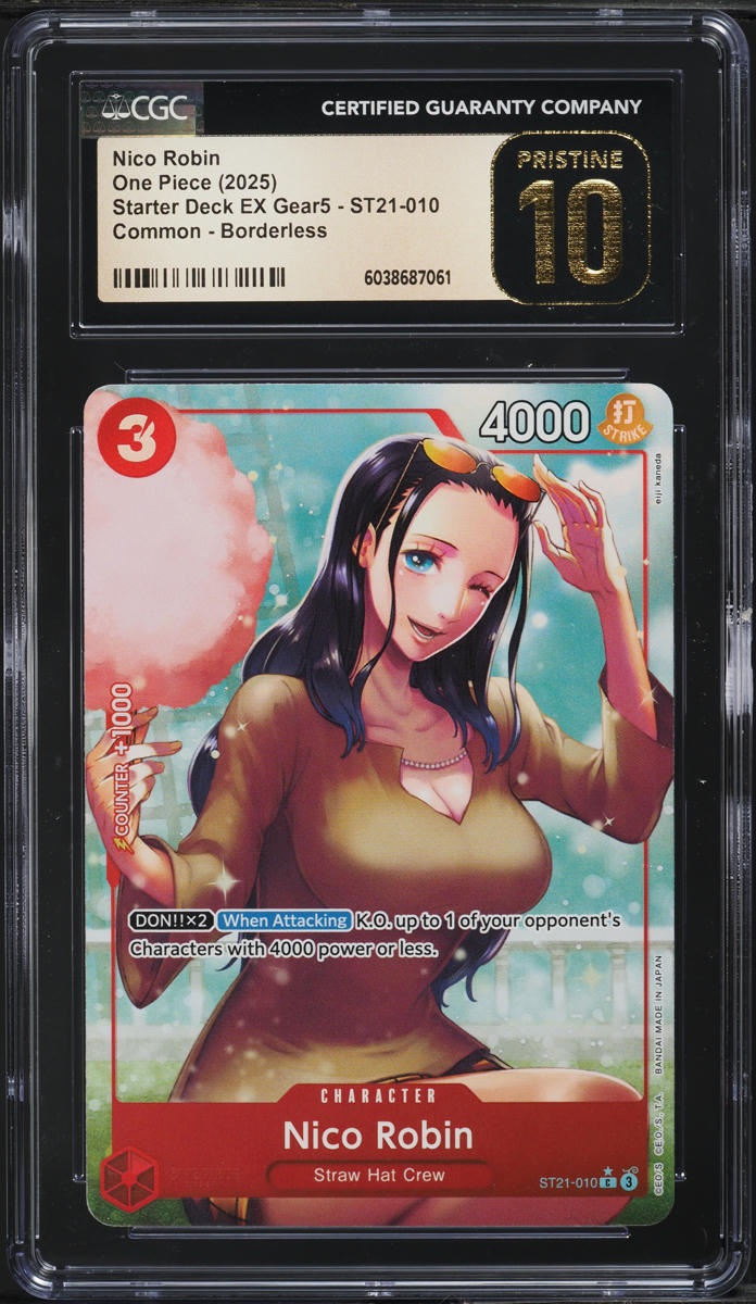 2025 One Piece Starter Deck EX Gear5 Borderless Nico Robin CGC 10 PRISTINE on Fanatics Collect