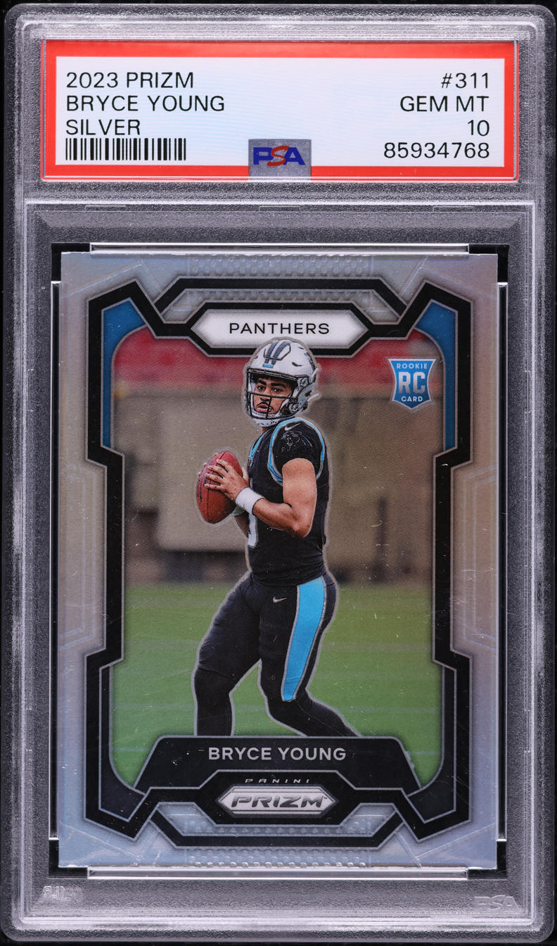 2023 Panini Prizm Silver Bryce Young ROOKIE #311 PSA 10 GEM MINT on ...