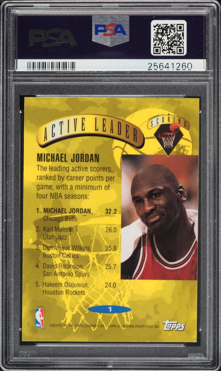 1995 Topps Power Boosters Michael Jordan #1 PSA 10 GEM MINT on Fanatics ...