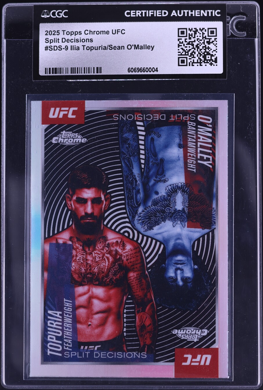 2025 Topps Chrome UFC Split Decisions Ilia Topuria Sean O'Malley #SDS-9 ...
