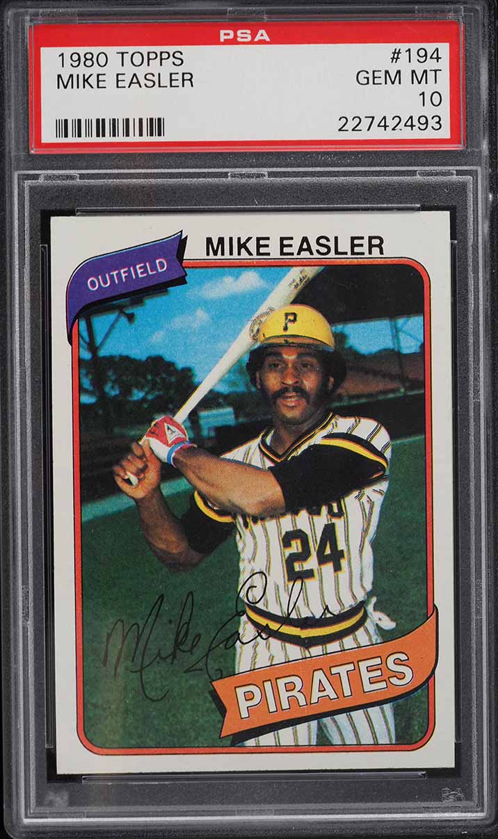 1980 Topps Mike Easler #194 PSA 10 GEM MINT on Fanatics Collect