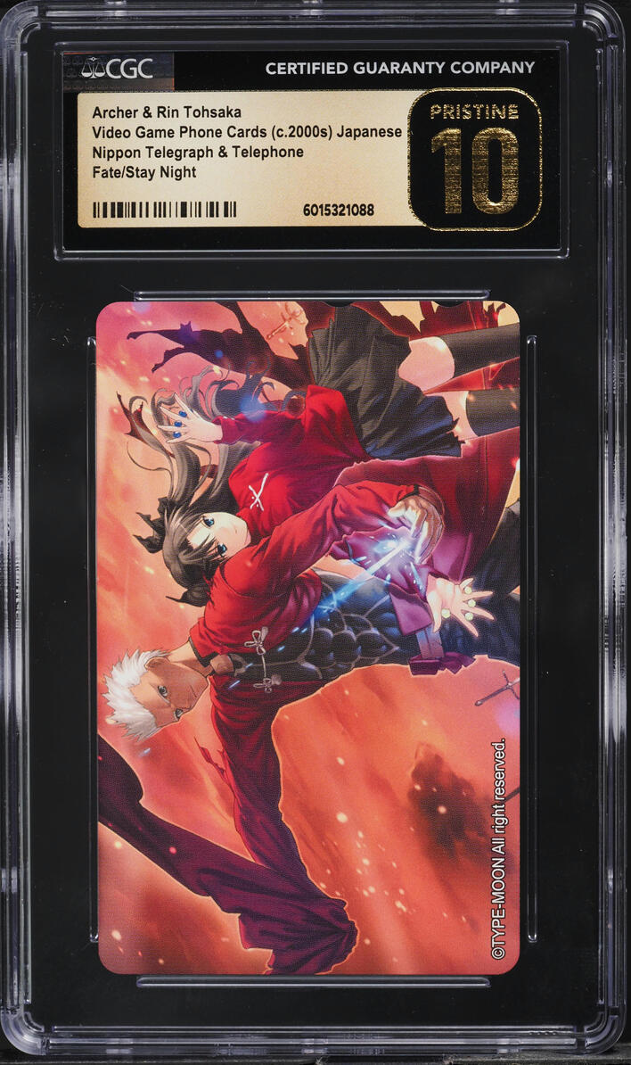 2000 Nippon Video Game Phone Cards Fate Stay Night Archer & Rin Tohsaka ...