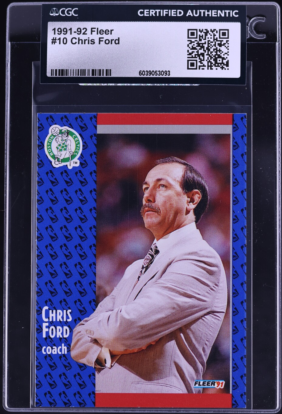 1991 Fleer Basketball Chris Ford #10 CGC AUTH on Fanatics Collect
