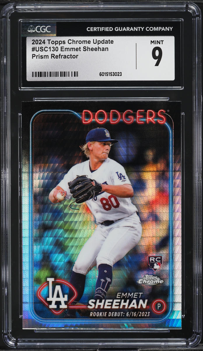 2024 Topps Chrome Update Prism Refractor Emmet Sheehan ROOKIE #USC130 ...