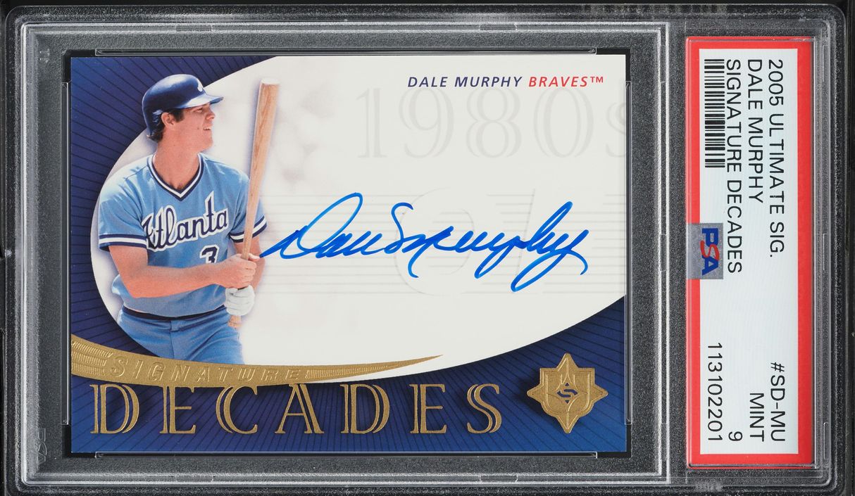 2005 Upper Deck Ultimate Signature Edition Decades Dale Murphy AUTO #SD ...