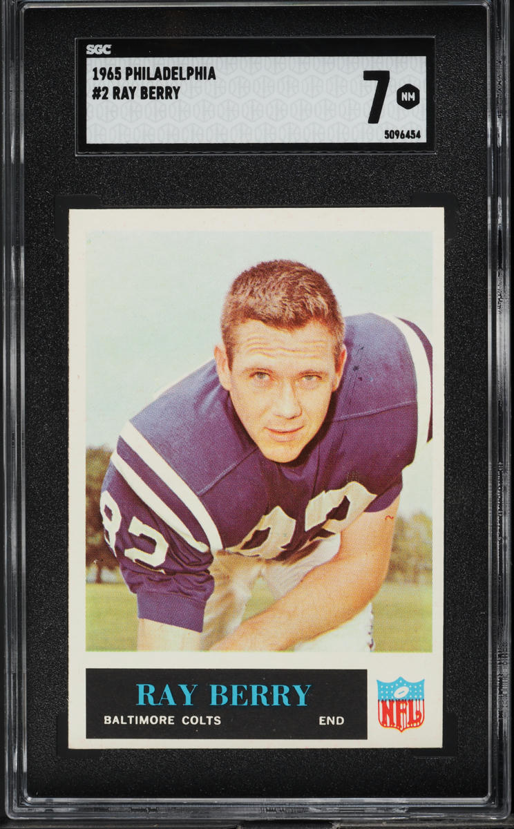 1965 Philadelphia Ray Berry #2 SGC 7 NRMT on Fanatics Collect