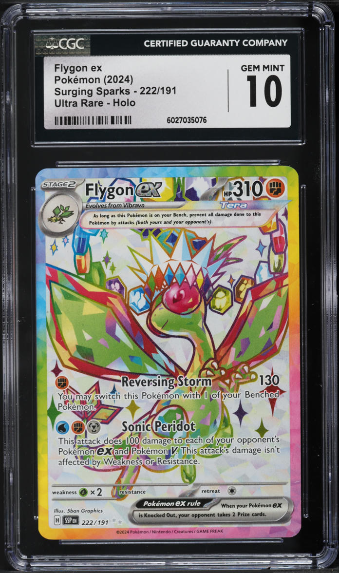 2024 Pokemon Scarlet & Violet Surging Sparks Full Art Flygon ex #222 ...
