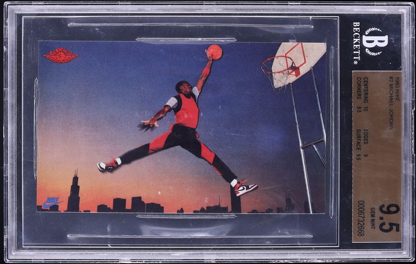 1985 Nike Promo Michael Jordan ROOKIE #2 BGS 9.5 GEM MINT on Fanatics ...