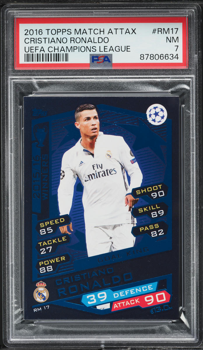2016 Topps Match Attax UEFA Champions League Cristiano Ronaldo #RM17 ...
