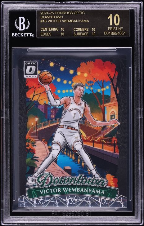 2024 Donruss Optic Downtown Victor Wembanyama #16 BGS 10 PRISTINE ...