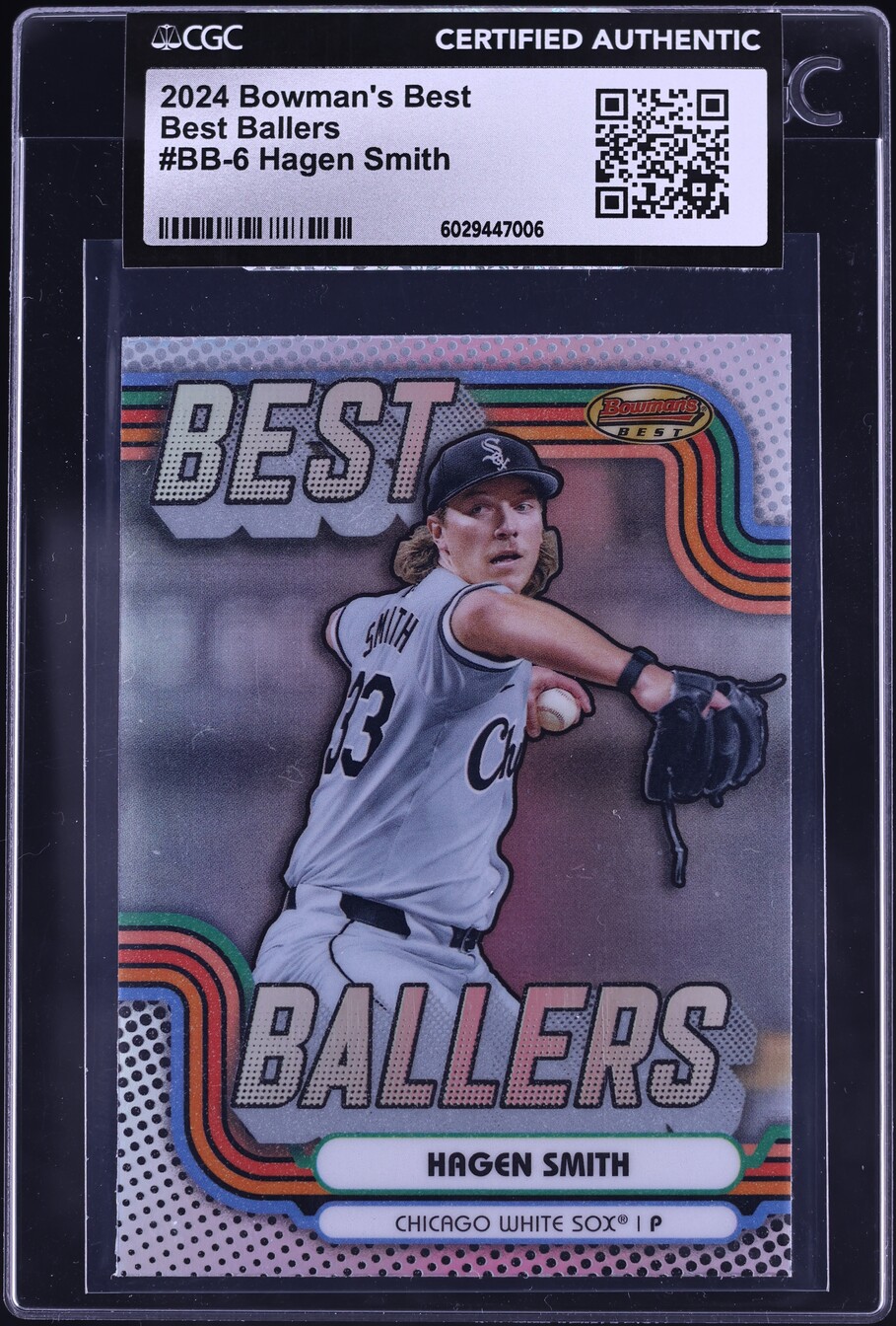 2024 Bowman's Best Ballers Hagen Smith PROSPECT #BB-6 CGC AUTH on ...