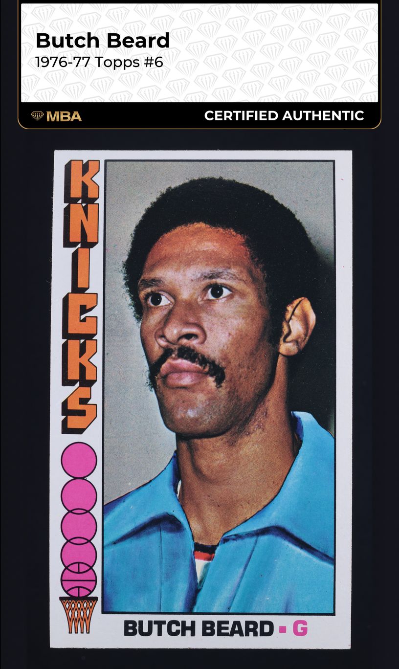 1976 Topps Basketball Butch Beard #6 MBA AUTH on Fanatics Collect