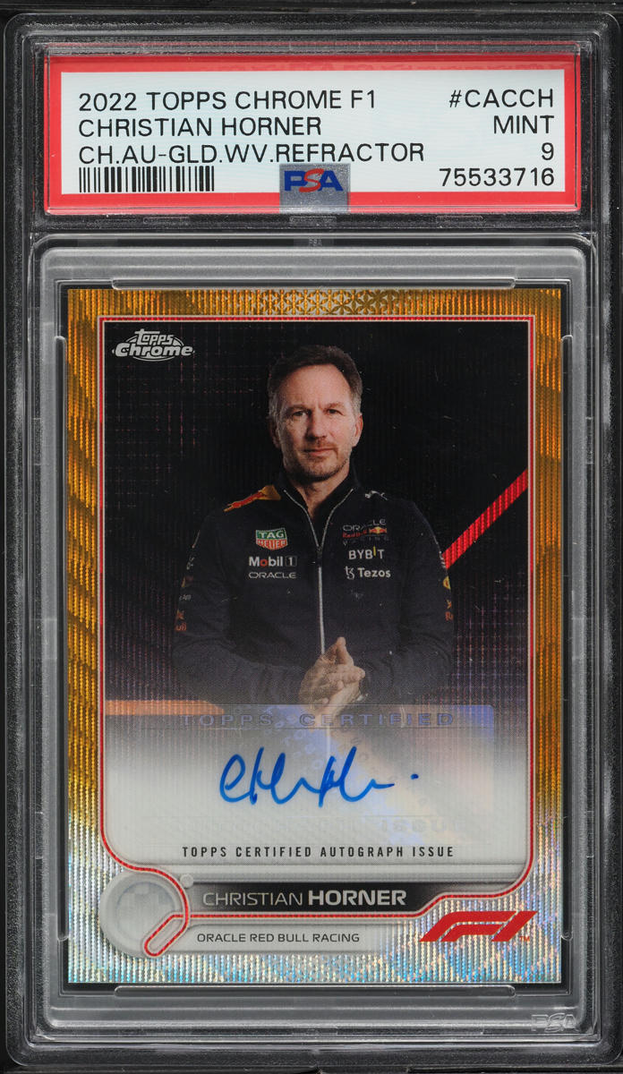 2022 Topps Chrome Formula 1 F1 Gold Wave Refractor Christian Horner /50 ...