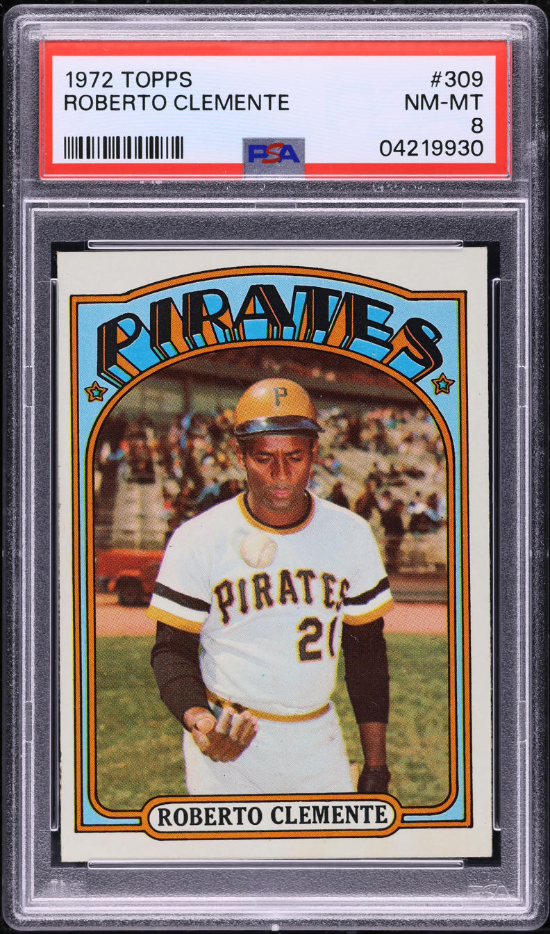 1972 Topps Roberto Clemente #309 PSA 8 NM-MT on Fanatics Collect