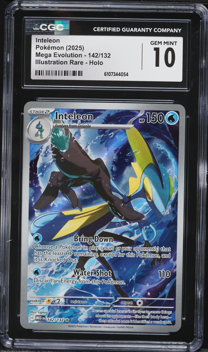 2025 Pokemon Mega Evolution IR Inteleon #142 CGC 10 GEM MINT on ...