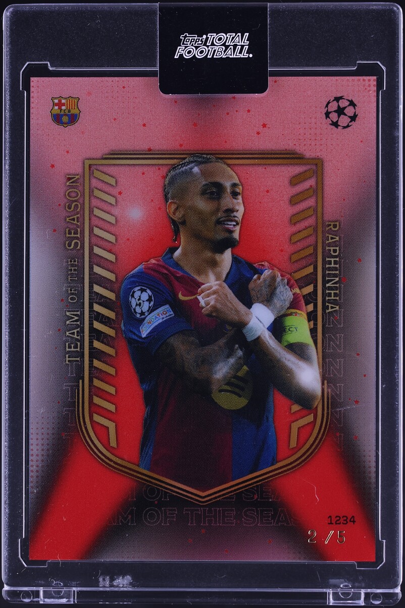 2024 Topps Total Football Team Of The Season Red Raphinha /5 #1234 on ...
