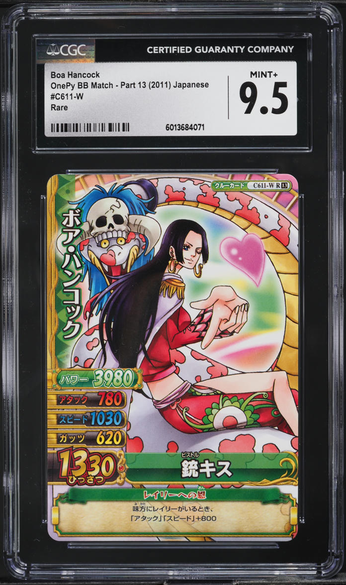 2011 One Piece Japanese Bandai BB Match Boa Hancock #C611-W CGC 9.5 MINT+ on Fanatics Collect