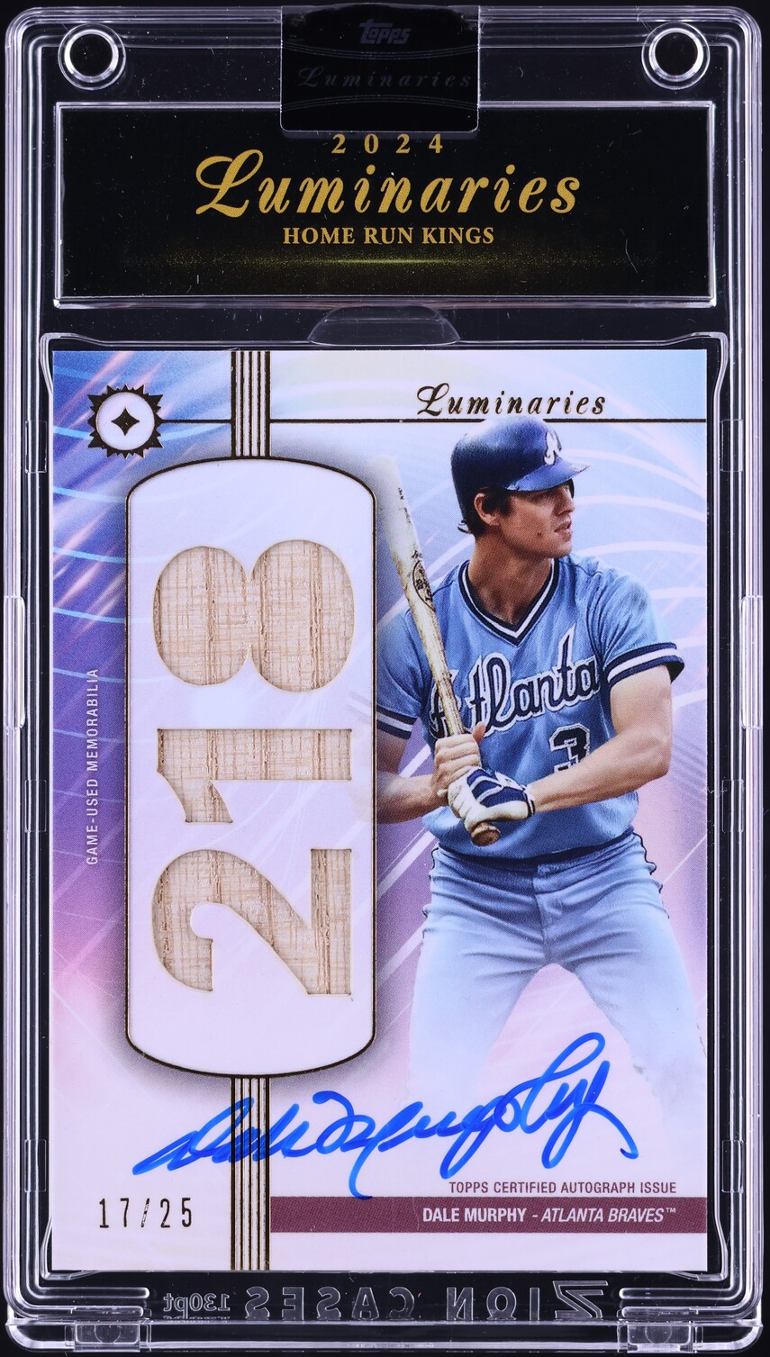 2024 Topps Luminaries Home Run Kings Dale Murphy PATCH AUTO /25 #HRKAR ...