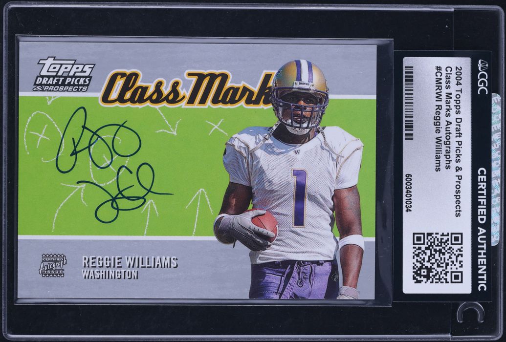 2004 Topps Draft Picks & Prospects Class Marks Reggie Williams RC AUTO ...