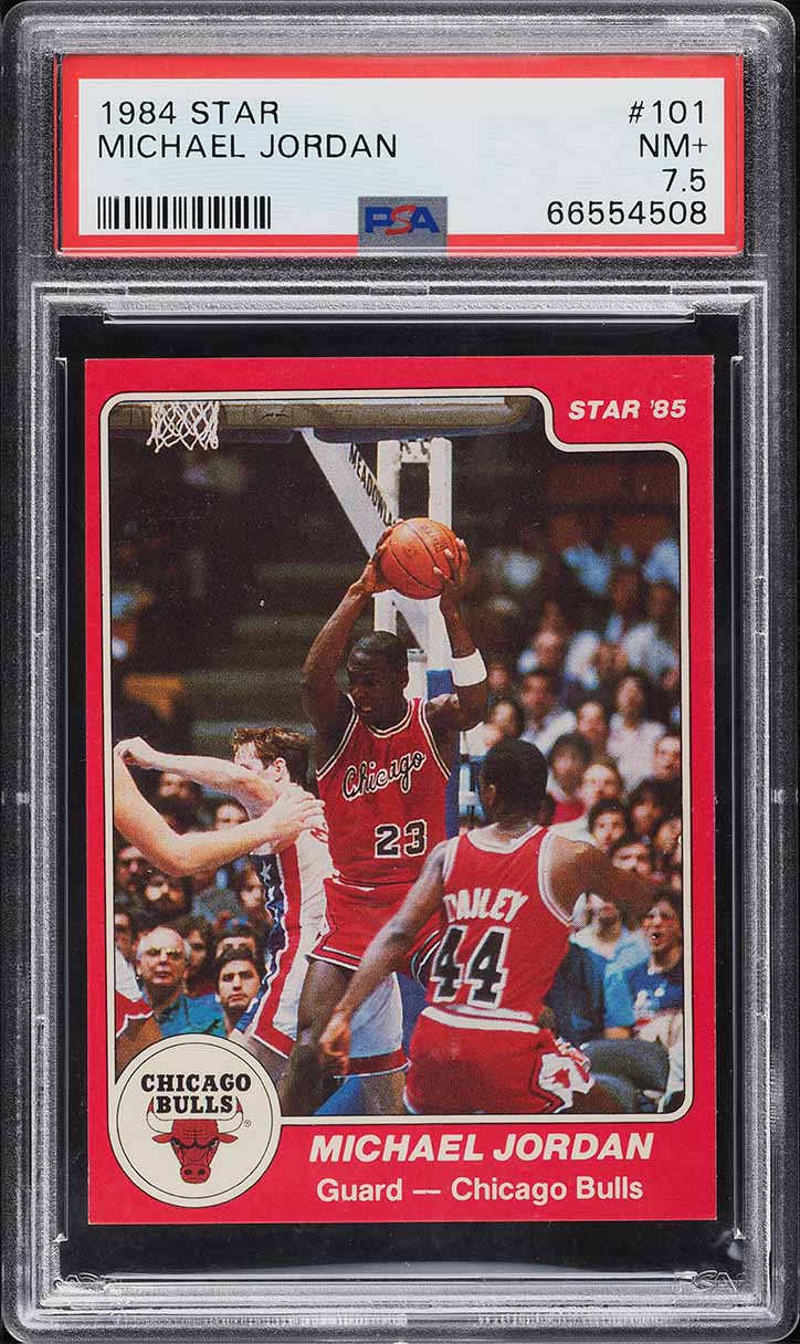 1984-85 Star Basketball Michael Jordan ROOKIE #101 PSA 7.5 NRMT+ on ...