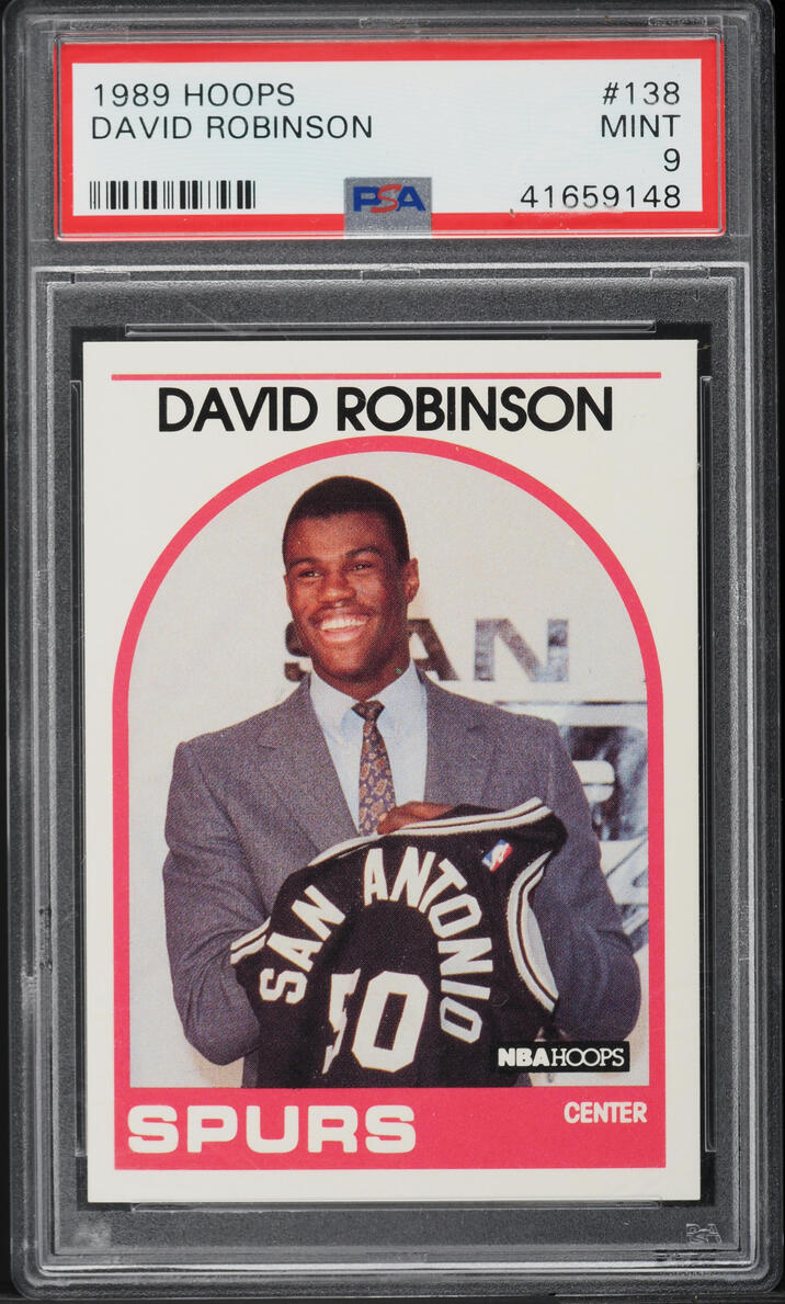 1989 Hoops David Robinson ROOKIE #138 PSA 9 MINT on Fanatics Collect
