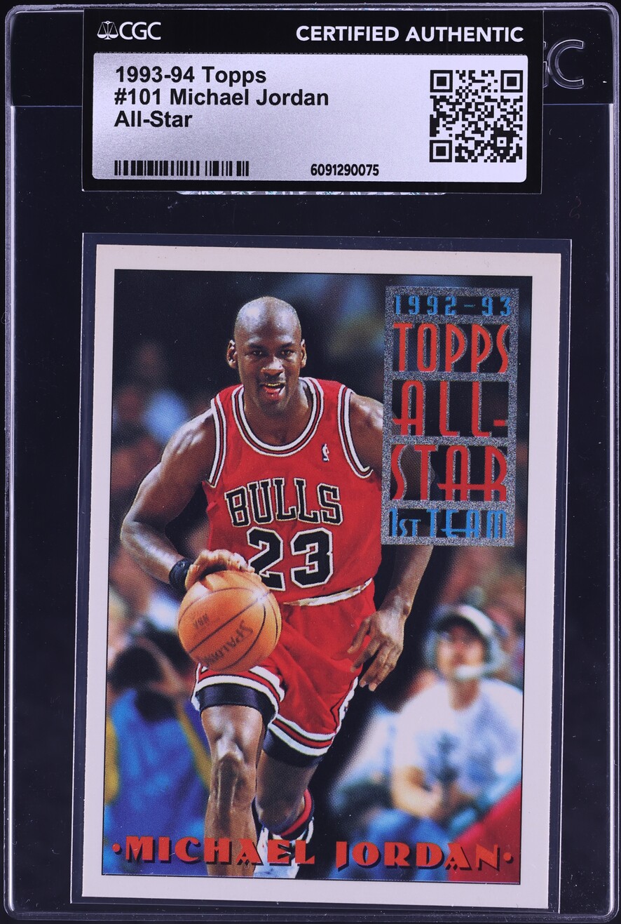 1993 Topps All-Star Michael Jordan #101 CGC AUTH on Fanatics Collect