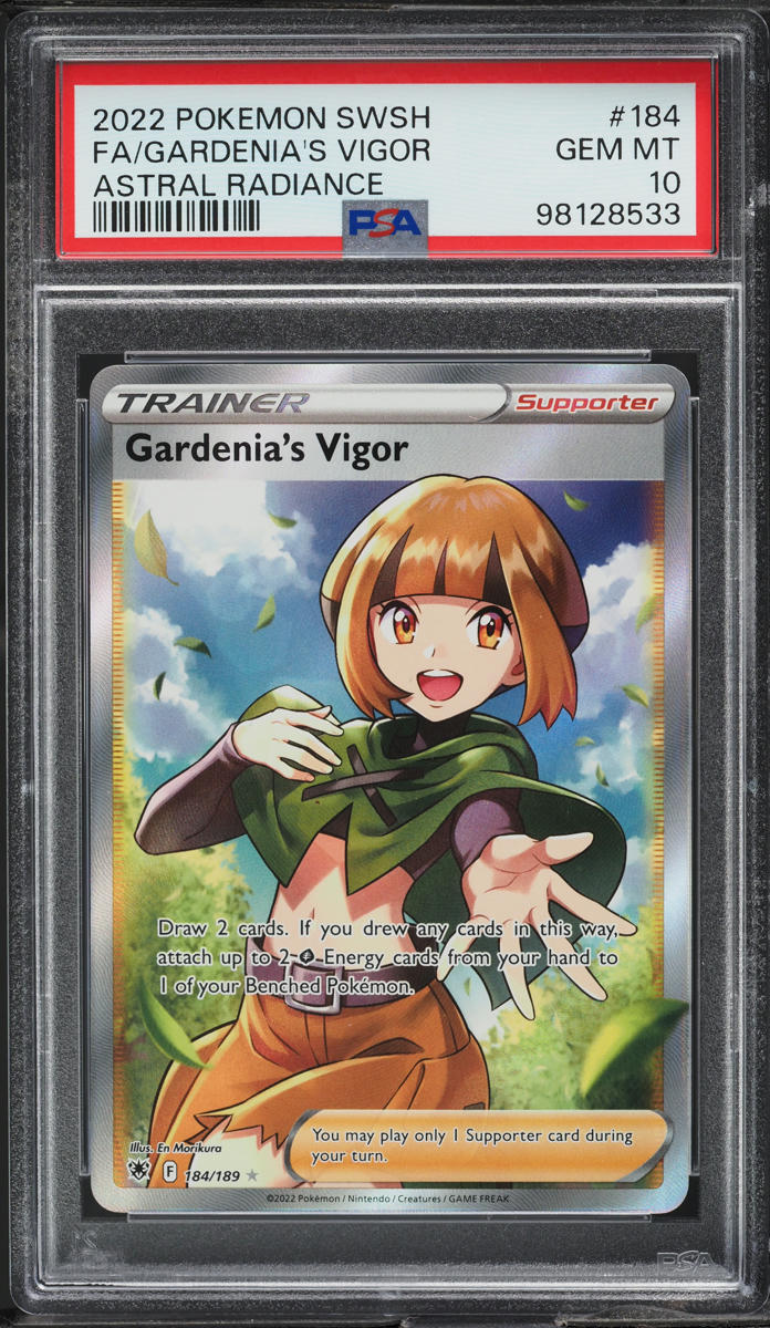 2022 Pokemon SWSH Astral Radiance Full Art Gardenia's Vigor #184 PSA 10 GEM MINT on Fanatics Collect